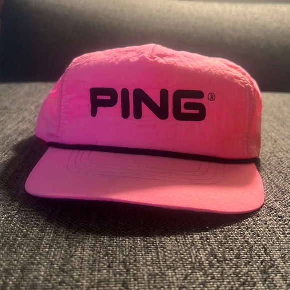 Ping | Accessories | Ping Vintage Pink Hat | Poshmark